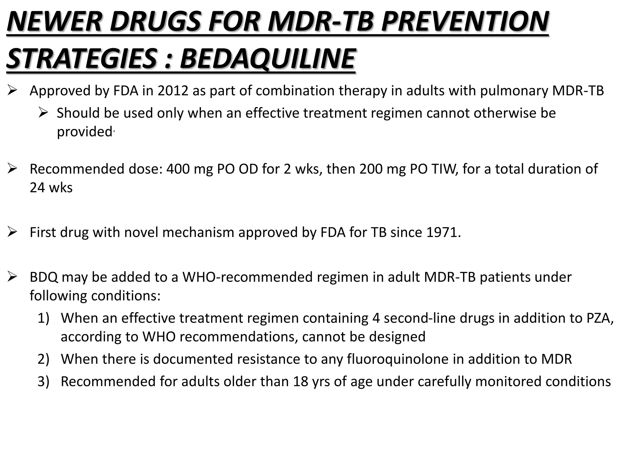 Principle of mdr tb management | PPTX