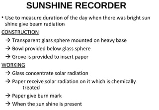 Principle of measurement of solar radiation | PPT