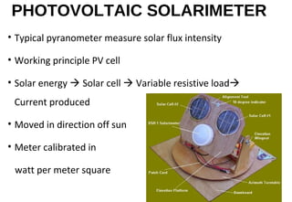Principle of measurement of solar radiation | PPT
