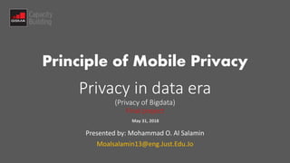 Principle of mobile privacy - Privacy in data era | PPTX