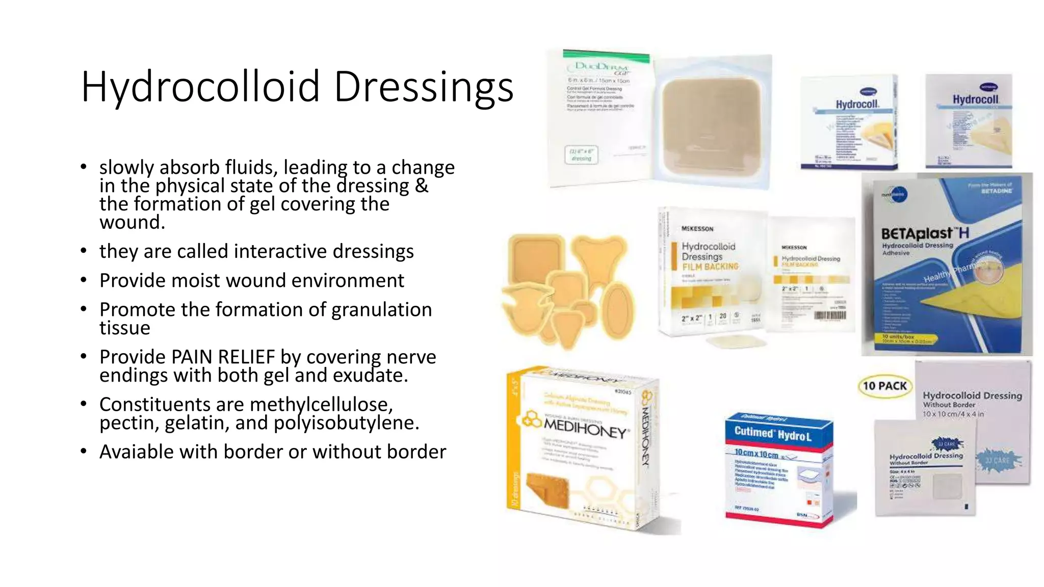 Principle of modern dressing, type and indication | PPTX