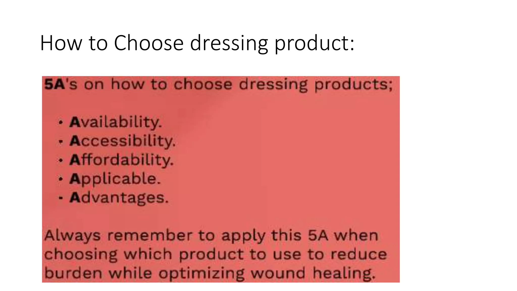 Principle of modern dressing, type and indication | PPTX