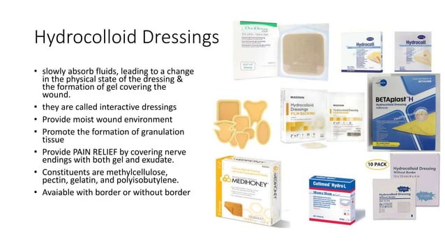 Principle of modern dressing, type and indication | PPTX | First Aid ...