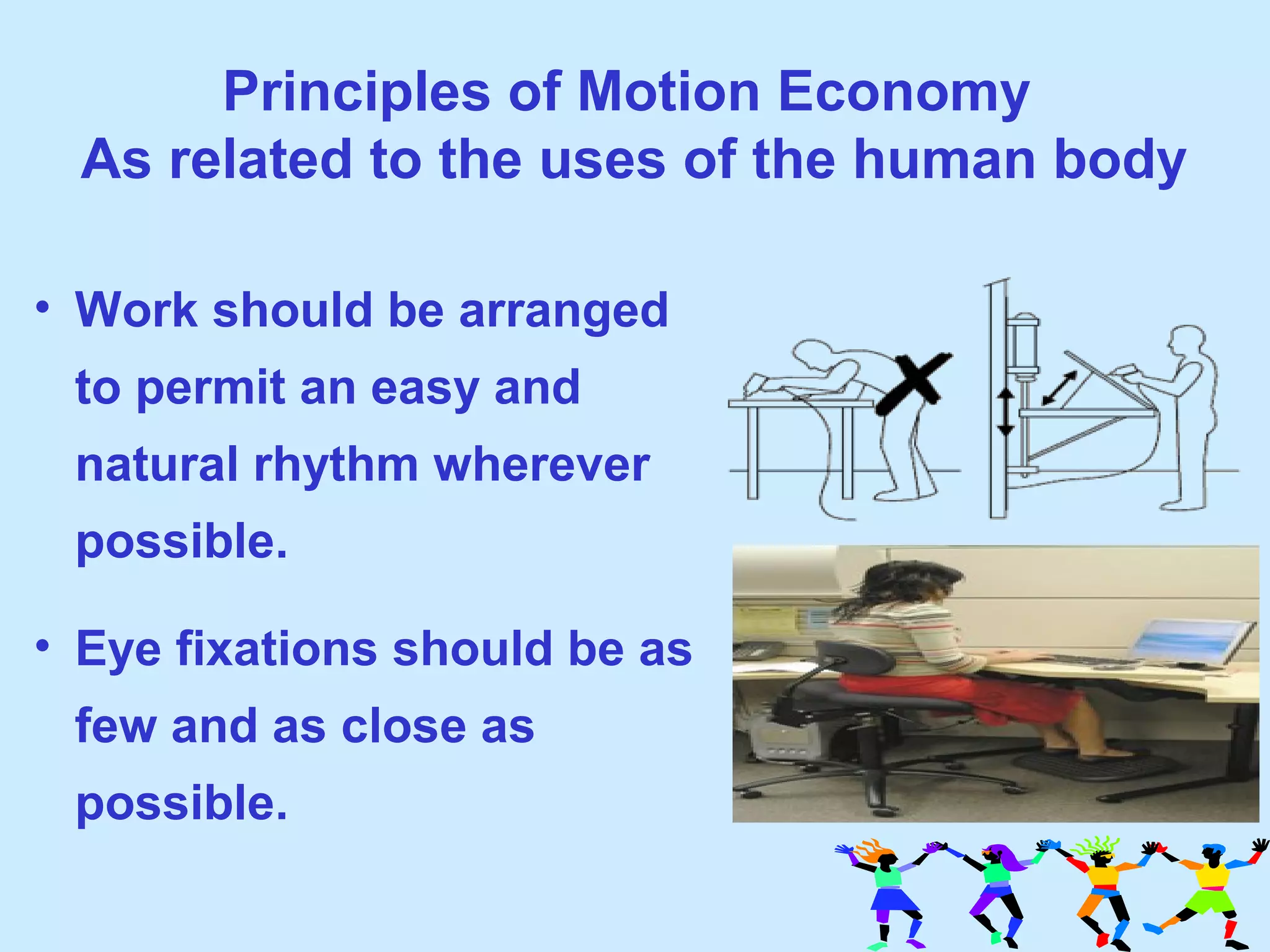 Principle of motion economy presented at BSTQM | PPT
