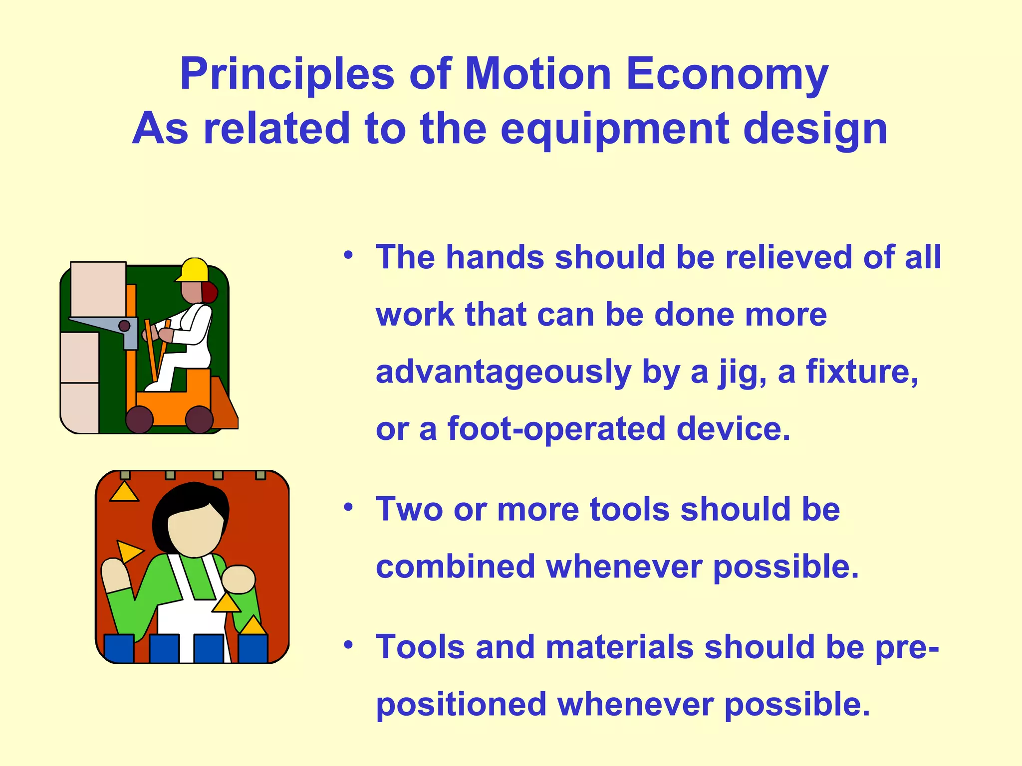 Principle of motion economy presented at BSTQM | PPT