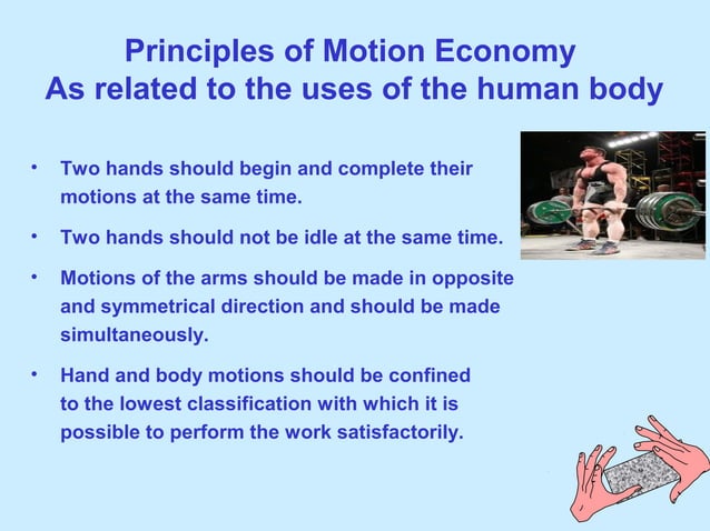 Principle of motion economy presented at BSTQM | PPT | Technology ...