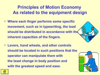 Principle of motion economy presented at BSTQM | PPT