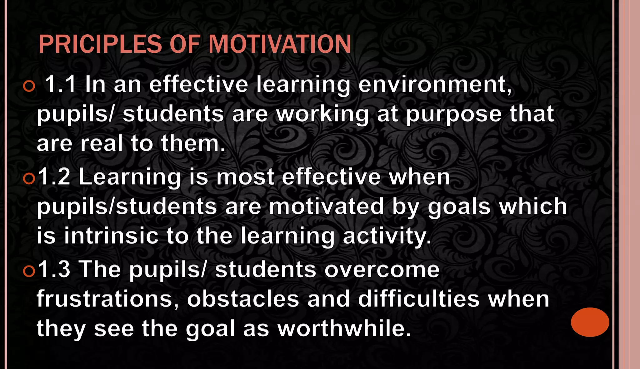 Principle of motivation | PPTX | Science