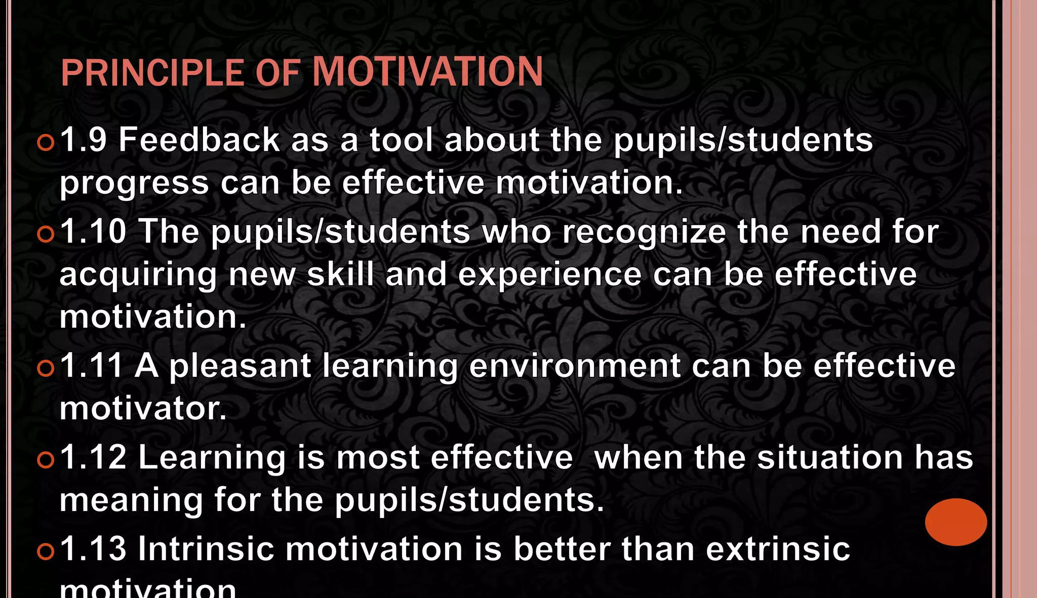 Principle of motivation | PPT