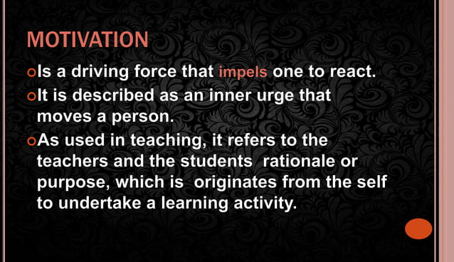 Principle of motivation | PPTX | Science