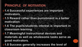 Principle of motivation | PPTX | Science