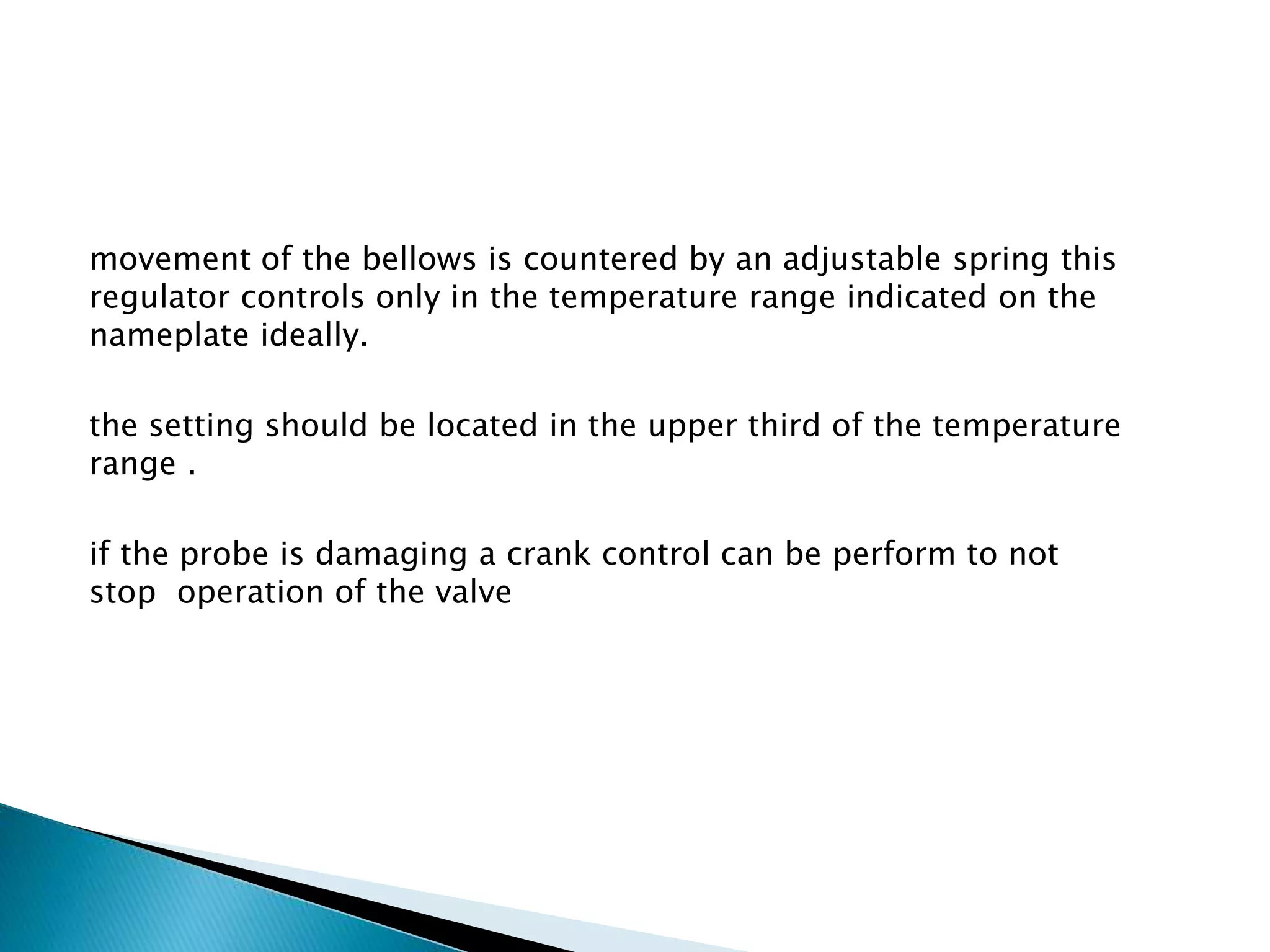 Principle of operation of the vtr regulator valve | PPTX