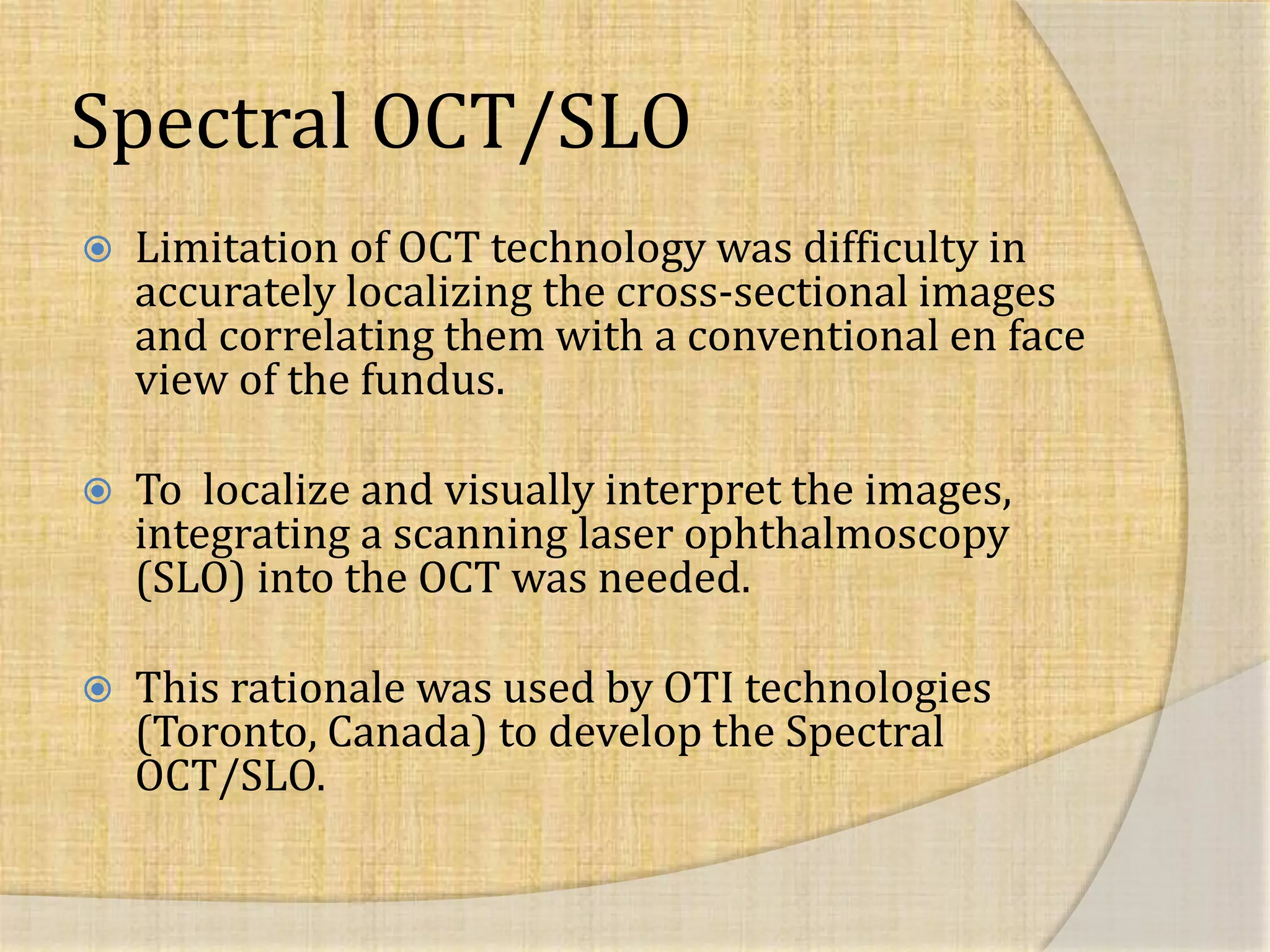 Principles of optical coherence tomography | PPTX