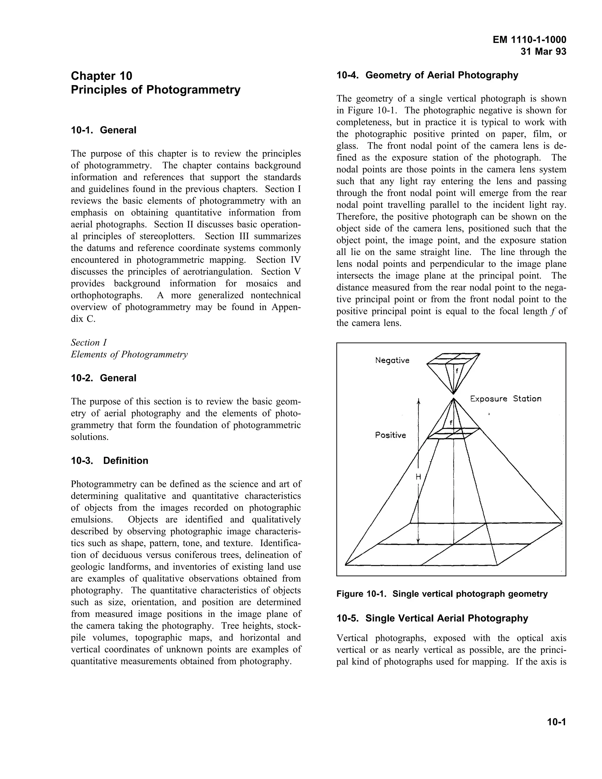 Principle of photogrammetry | PDF