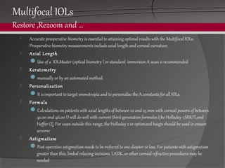 Principle of presbyopia correcting iols | PPT