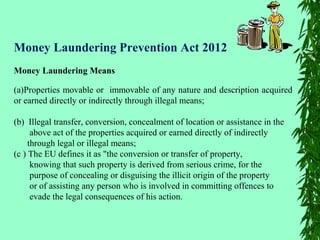 Principle of prevention of corruption and anti corruption regulatory ...