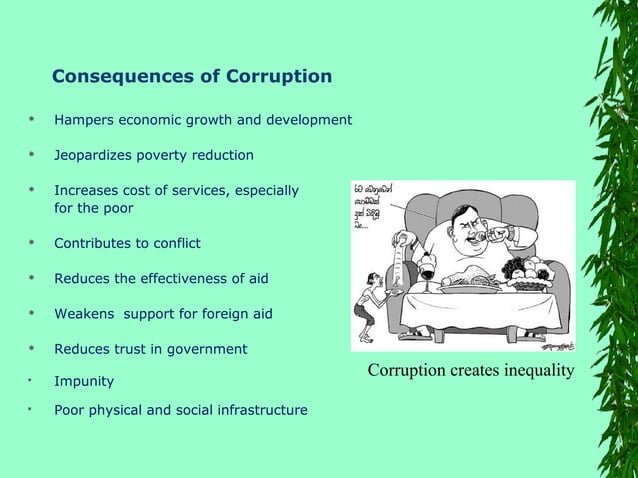 Principle of prevention of corruption and anti corruption regulatory ...