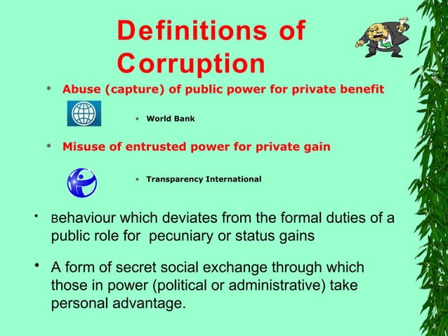Principle of prevention of corruption and anti corruption regulatory ...