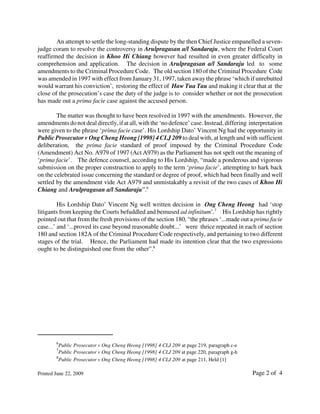 PRINCIPLE OF PRIMA FACIE CASE AND MAXIMUM EVALUATION AT THE CLOSE OF ...