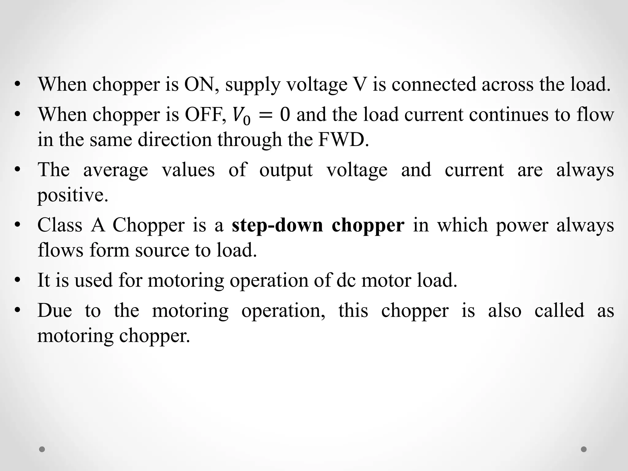Principle of regenerative braking and chopper configuration | PPTX