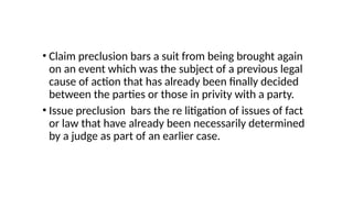Principle of Res Judicata.pptx is a part | PPTX
