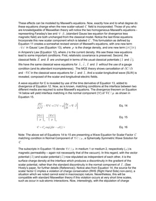 Principle of Scalar Electrodynamics Phenomena, Dr. Bahman Zohuri | PDF