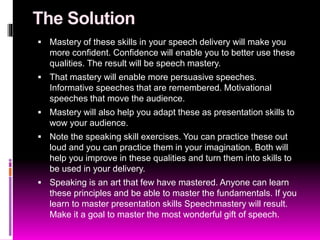 Principle of speech delivery | PPTX