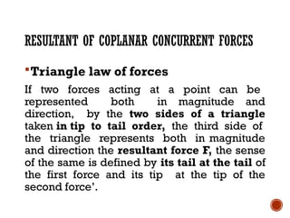 principle of statics principle of statics chapter one and force system ...