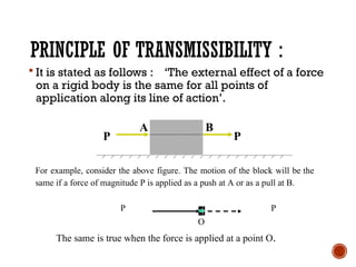 principle of statics principle of statics chapter one and force system ...