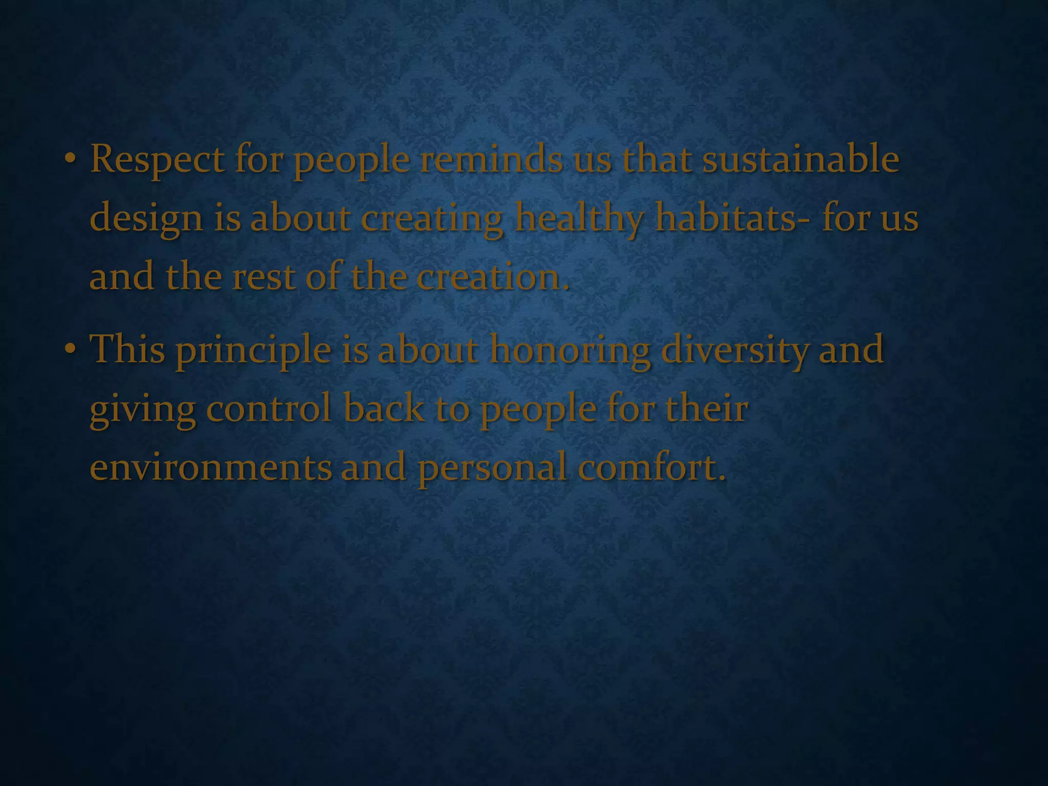 Principle of sustainable design | PPTX