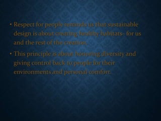 Principle of sustainable design | PPTX