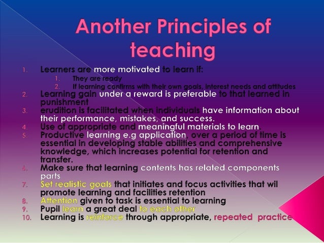 Principle of teaching made easy by Boyet b. aluan