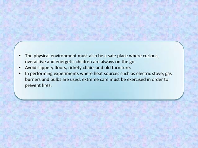 Principle of teaching managing the physical environmnet | PPT