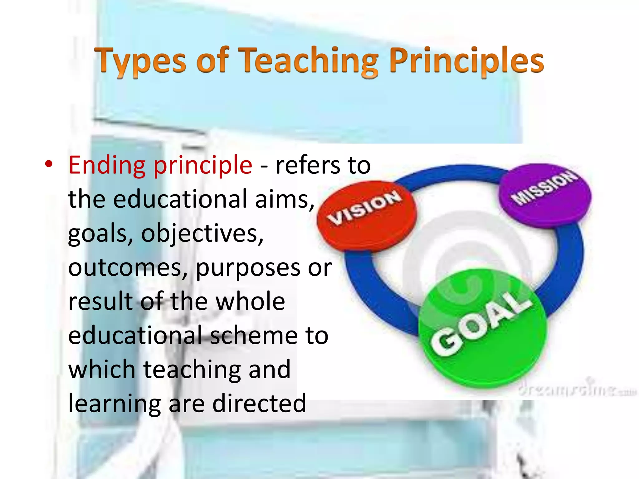 Principle of teaching and learning review | PPTX