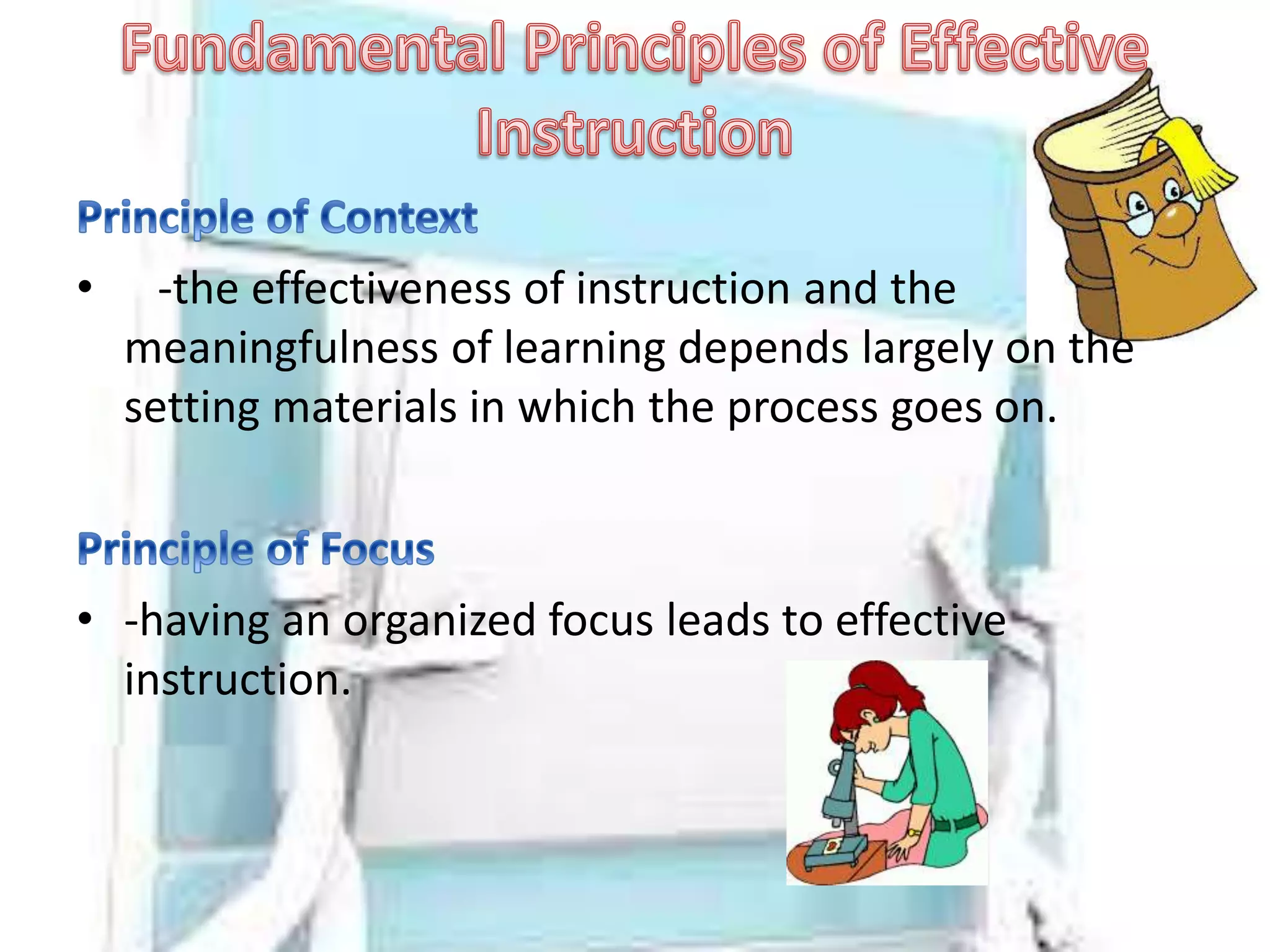 Principle of teaching and learning review | PPTX