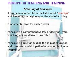 Principle of teaching and learning review | PPTX