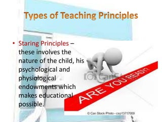 Principle of teaching and learning review | PPTX