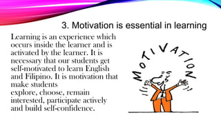 Principle of teaching and the learning language | PPTX