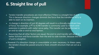 Principle of tendon transfer.pptx | Death, Injury, or Military Conflict ...