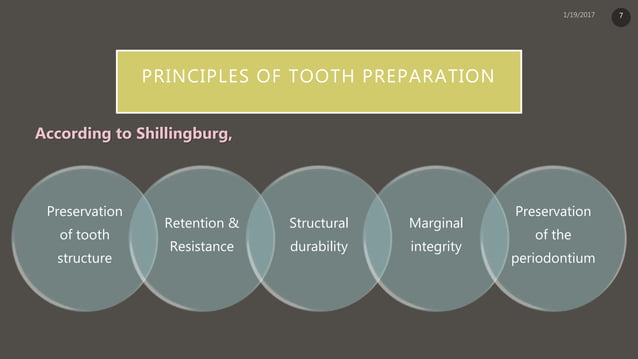 Principle of tooth preparation | PPTX | Dental Health | Diseases and Conditions