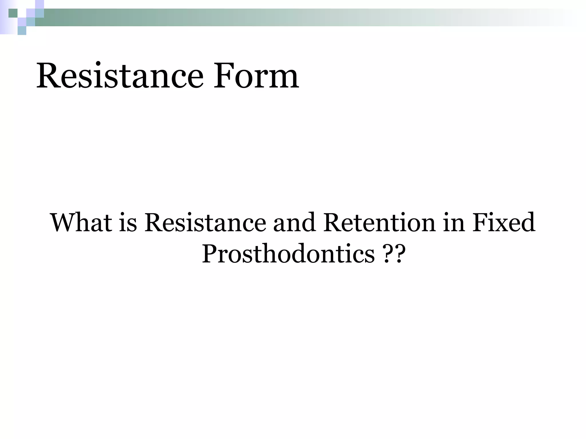 Principle of tooth preparation | PPT