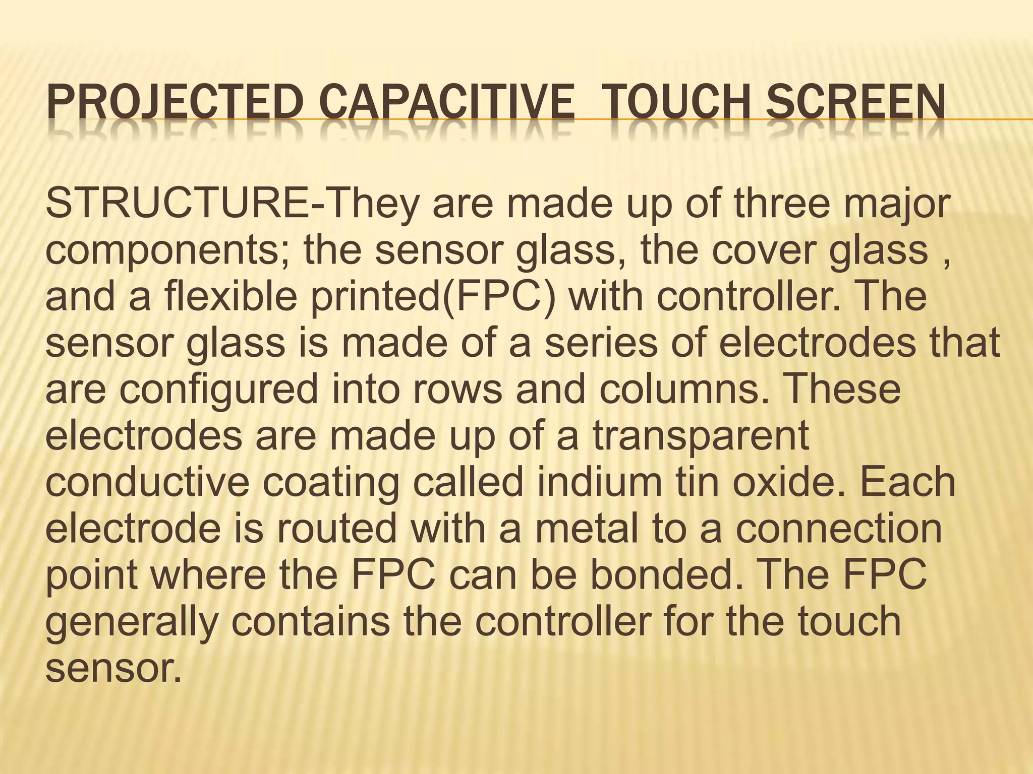 Principle of touchscreen1. | PPTX
