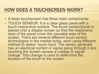 Principle of touchscreen1. | PPT