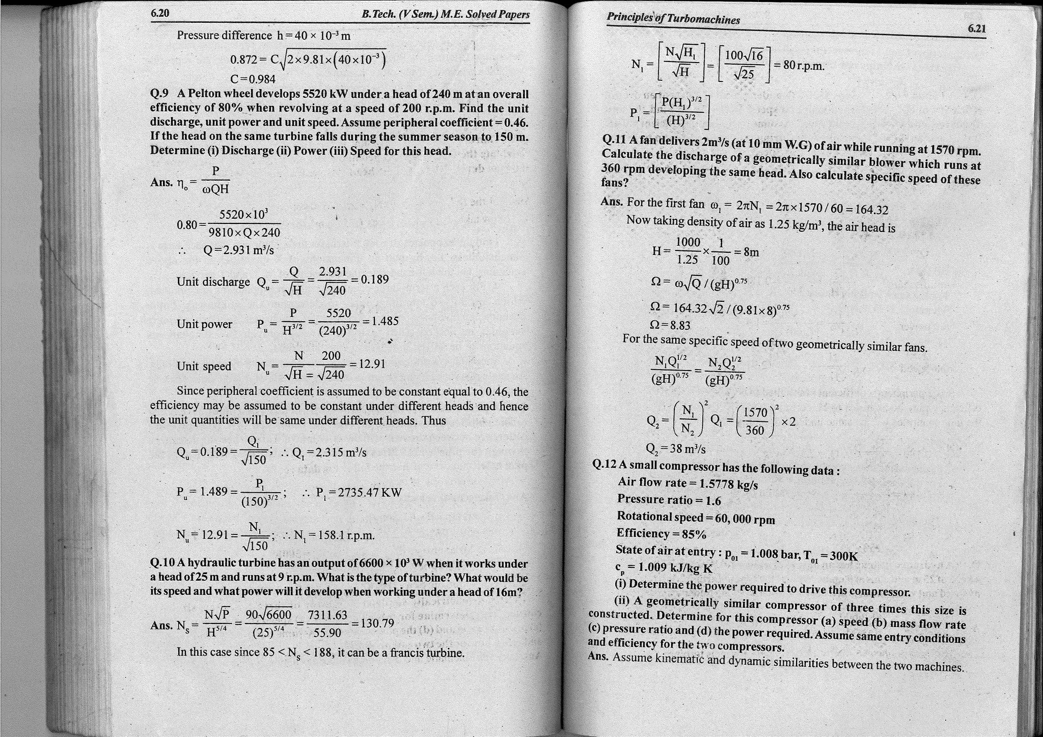 Principle of Turbo machine (Unit I) Semester 5 RTU | PDF