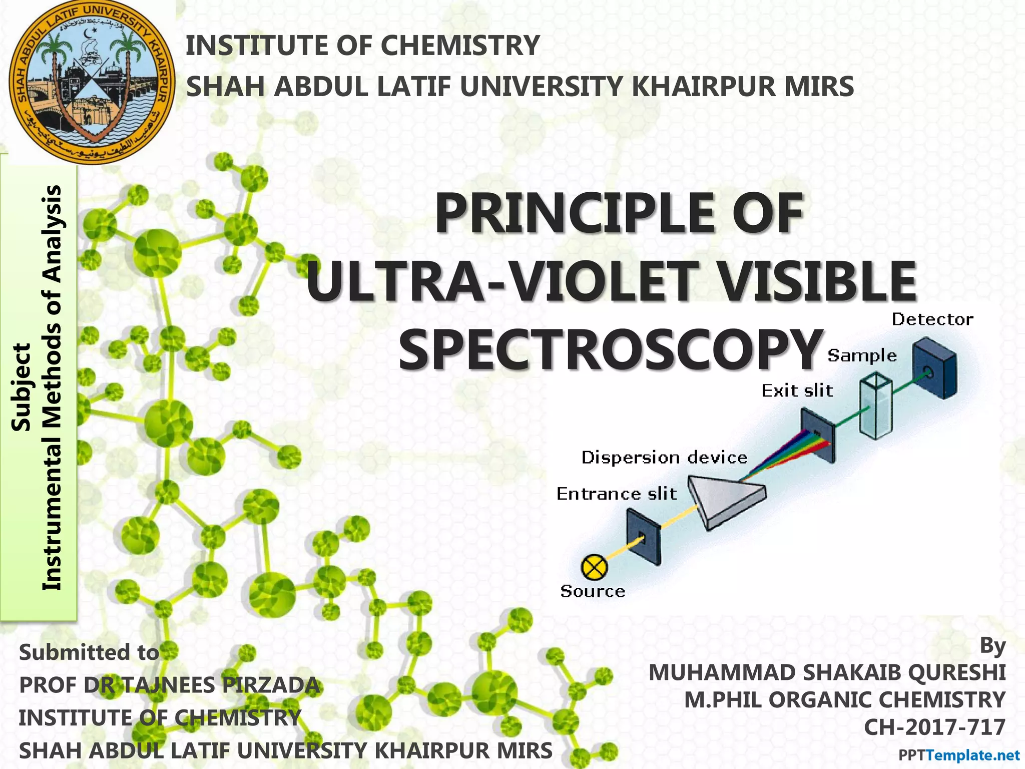 Principle of ultra violet visible spectroscopy | PDF