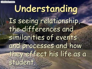 Principle of understanding | PPTX