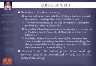 Principle of Uruf | PPTX