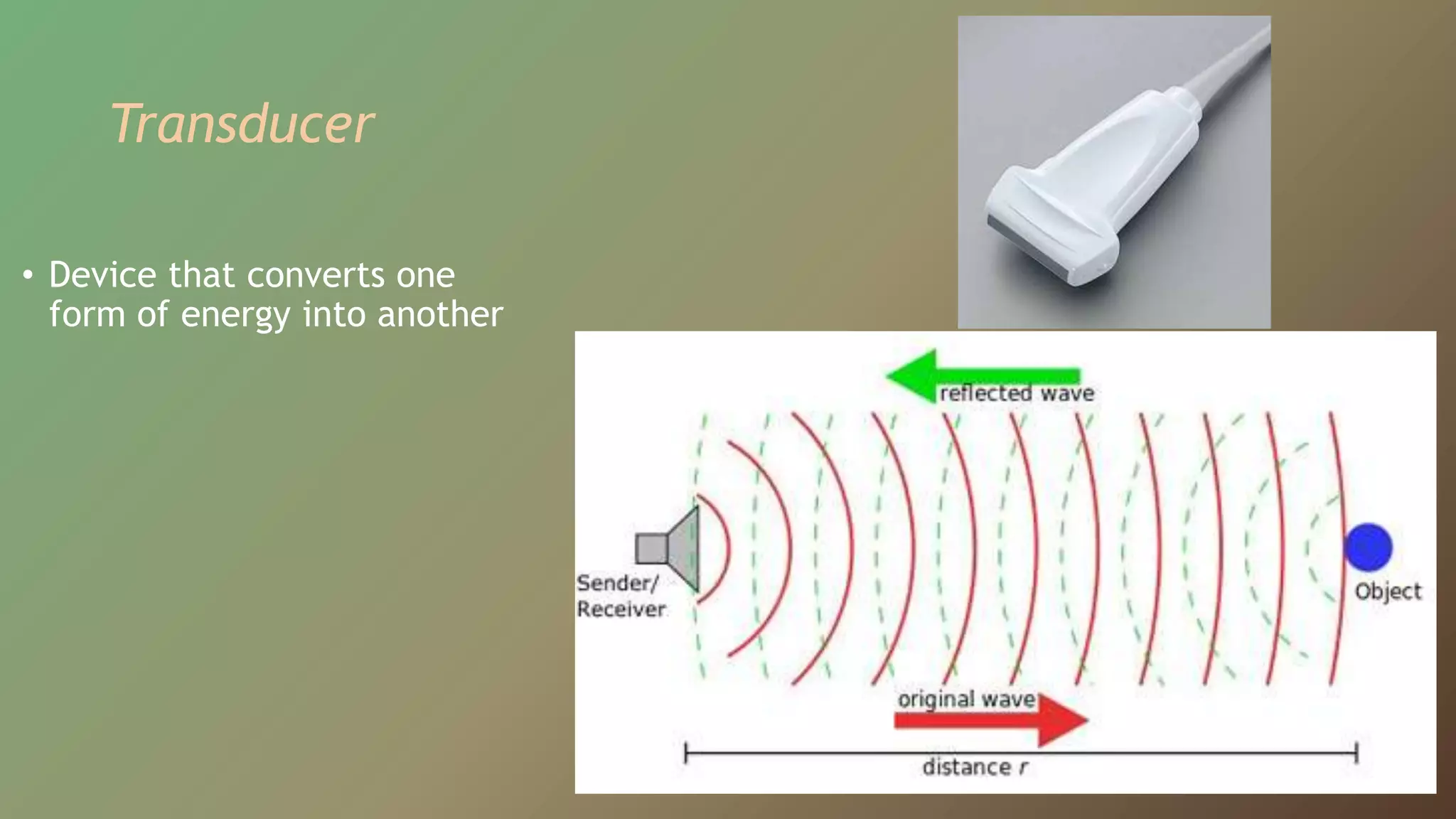 Principle of usg imaging, construction of transducers | PPTX