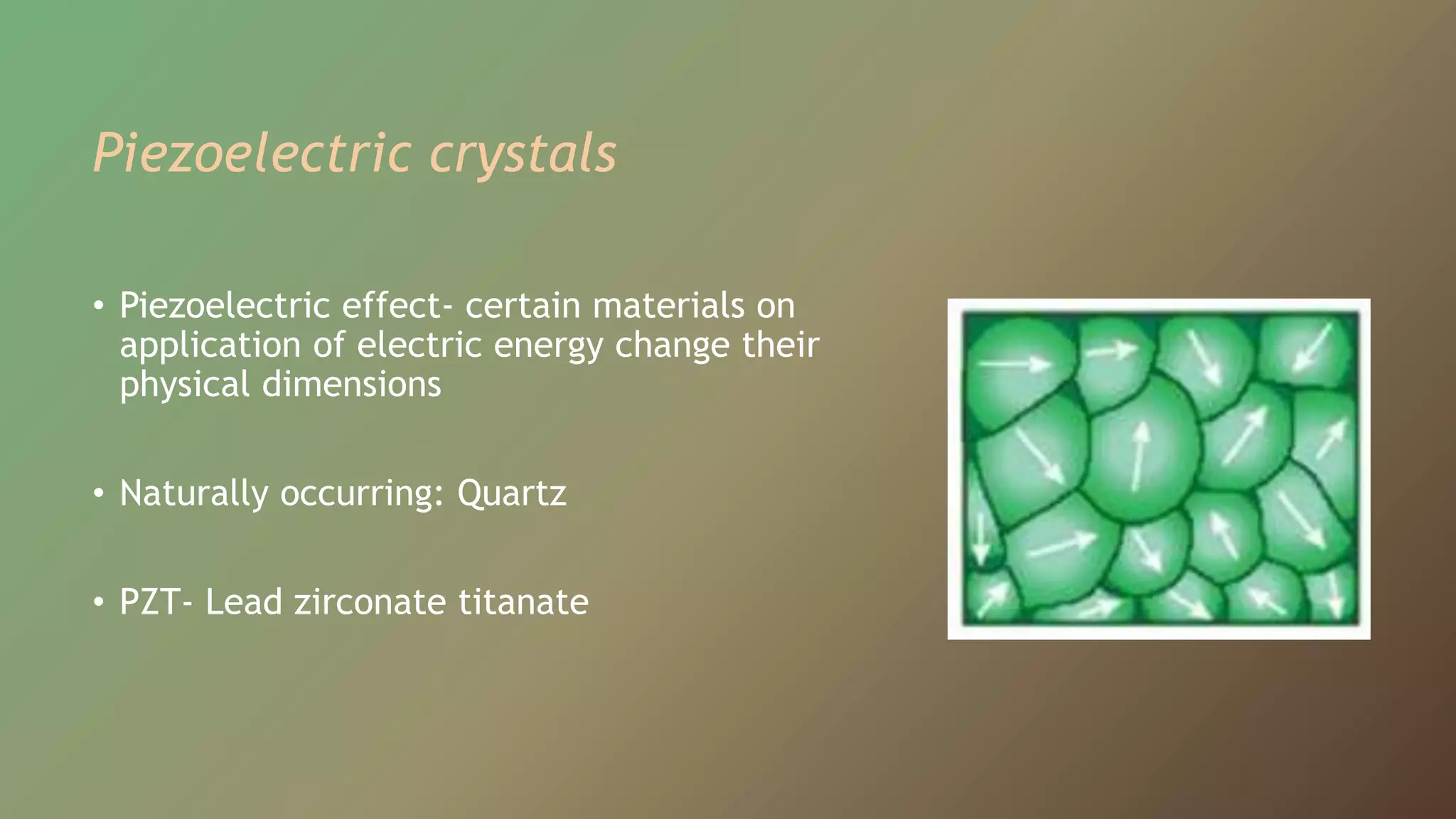Principle of usg imaging, construction of transducers | PPTX