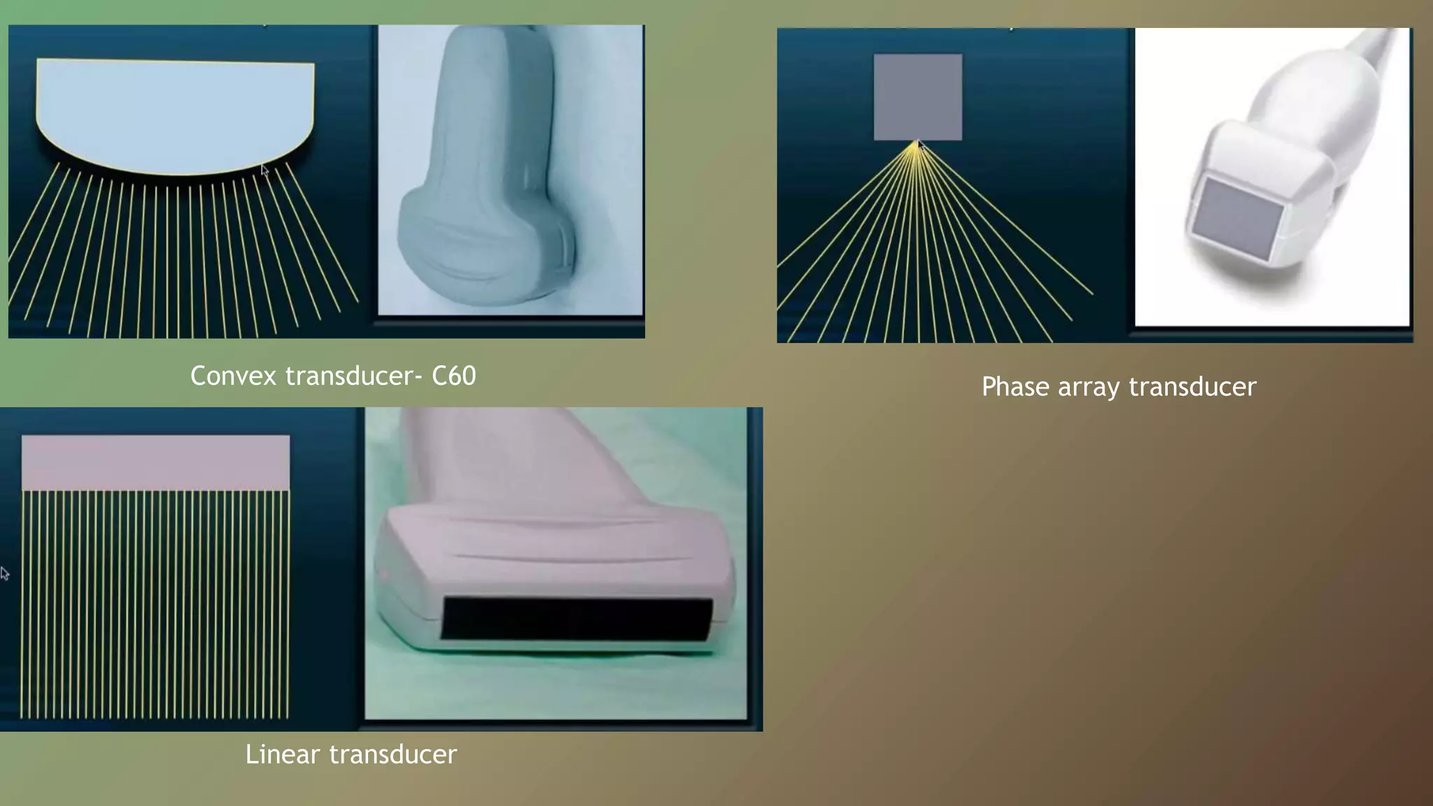 Principle of usg imaging, construction of transducers | PPTX